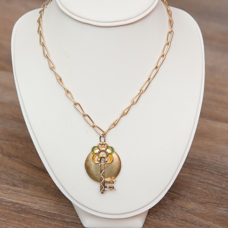 Long Key Necklace - Etsy