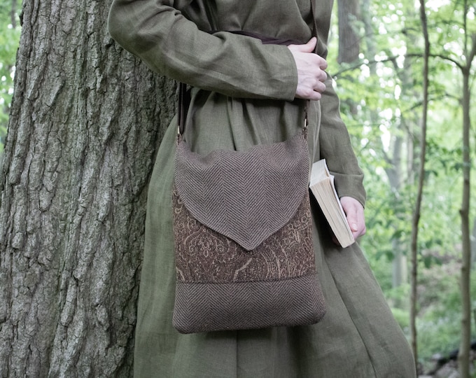 Tapestry Crossbody Bag, Medieval Book Bag, Fantasy Style School Bag ...