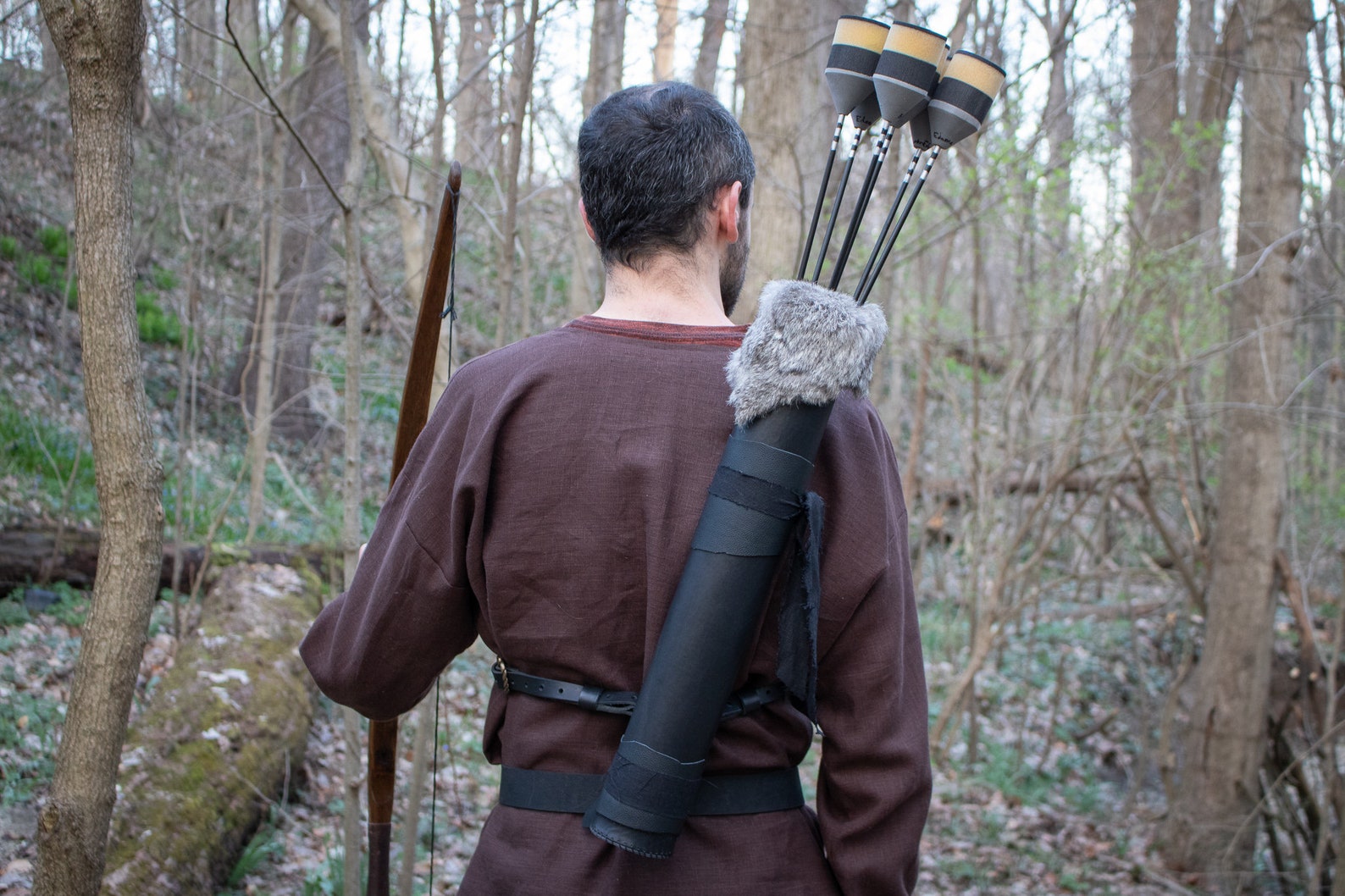 LARP Quiver Archery Leather Quiver Medieval Viking Style 3 | Etsy