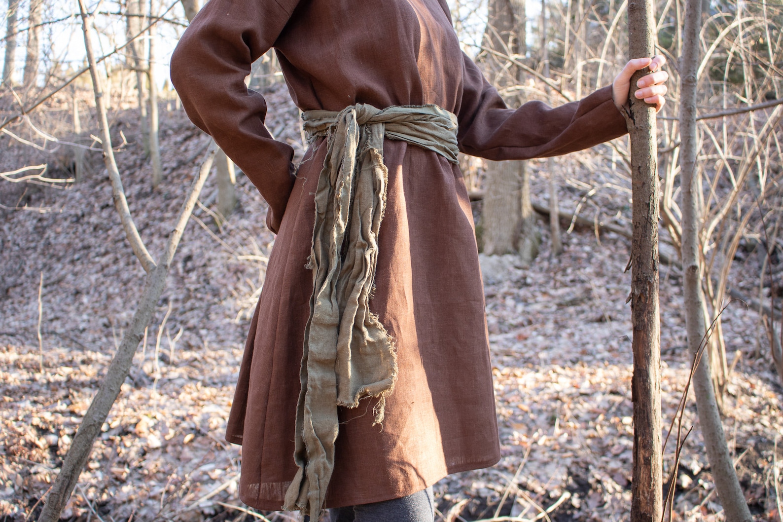 Linen Sash Belt Medieval Clothing Accessory /F/ LB - Etsy