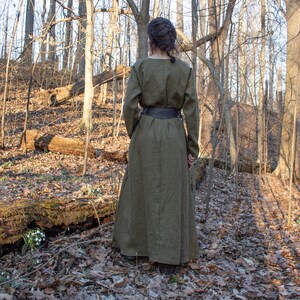 Viking Linen Dress, Serk, Medieval, Long Sleeve /P/ (LB) - Etsy