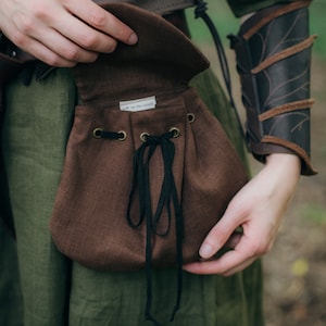 Renaissance Purse, Medieval Bag, Cross Body - Choose Your Color - Linen ...