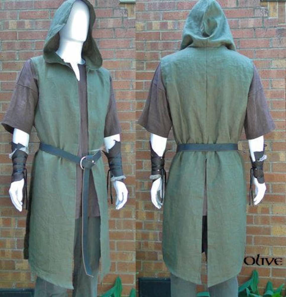 Medieval Surcoat Tunic Hooded Assassin Vest Adult One Size - Etsy