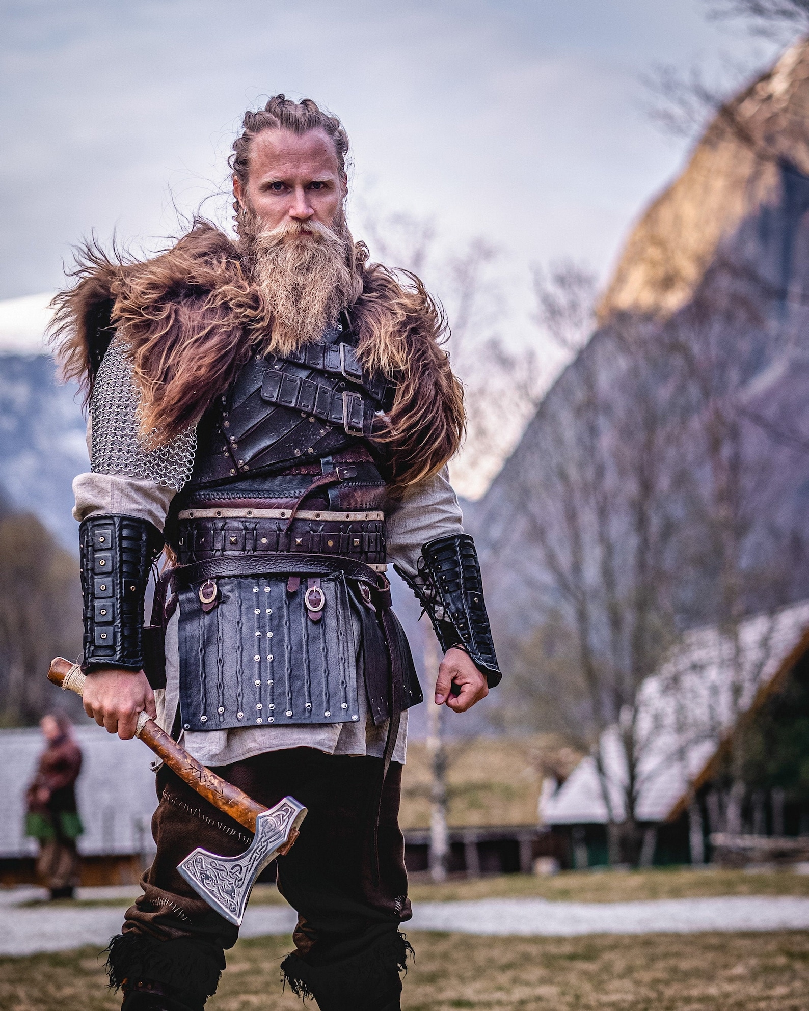 Vikings Fur Mantle Icelandic Sheepskin Fur Deluxe L/XL | Etsy