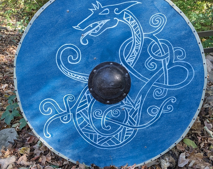 Viking Shield - Solid Wood, Forged Boss, Handmade in Sweden Very High ...