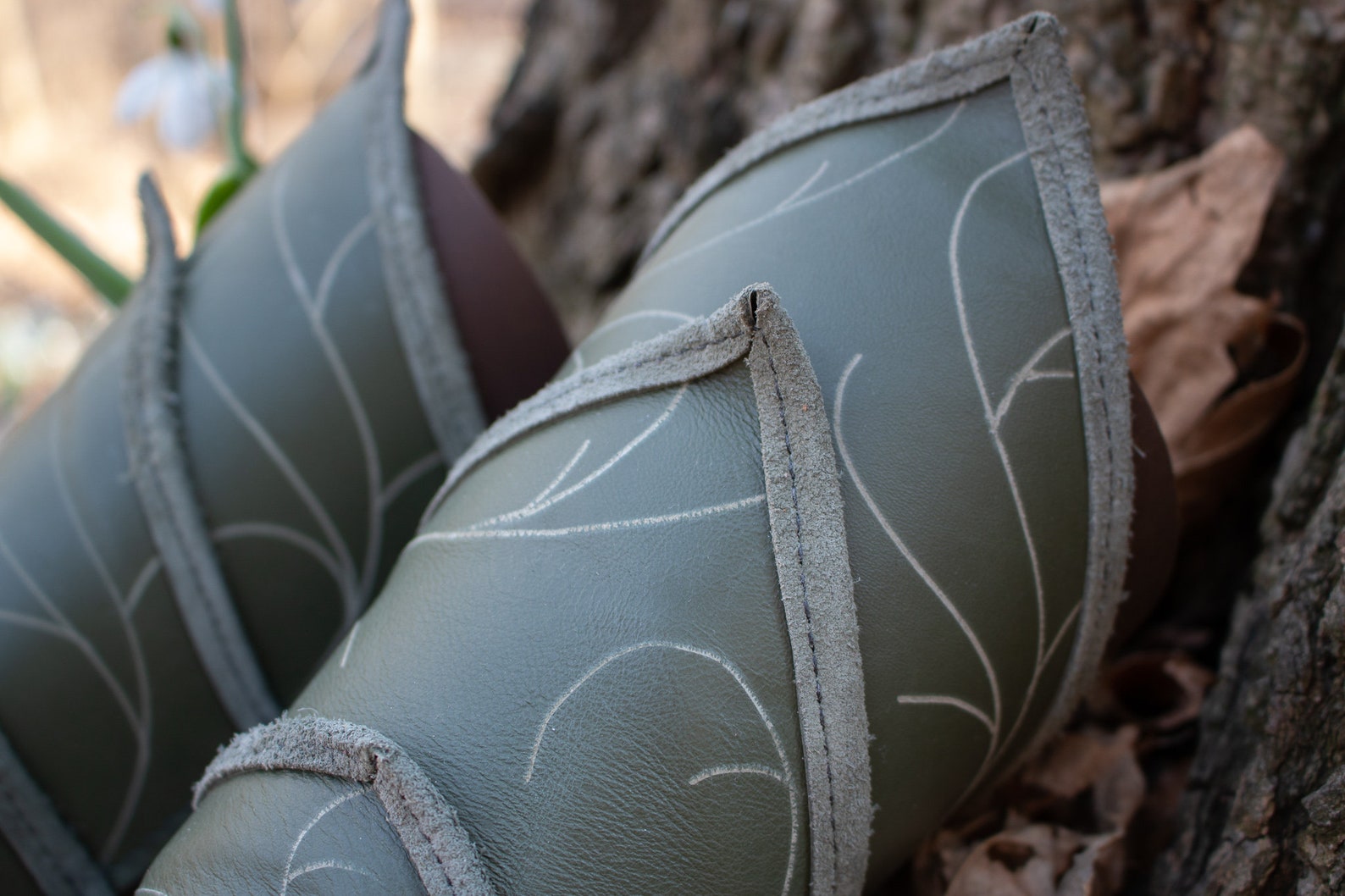 Elven Leather Bracers Armor Fantasy LARP Festival High | Etsy