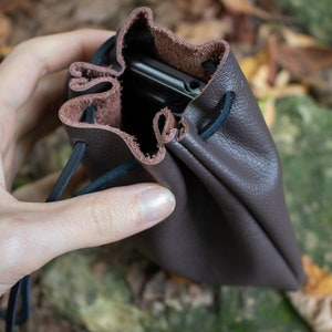 Medieval Coin Pouch, Dnd Dice Bag, LARP Leather Drawstring Bag - /F ...