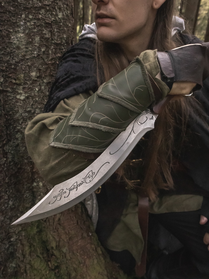 Elven Leather Bracers Armor Fantasy LARP Festival Pair - Etsy