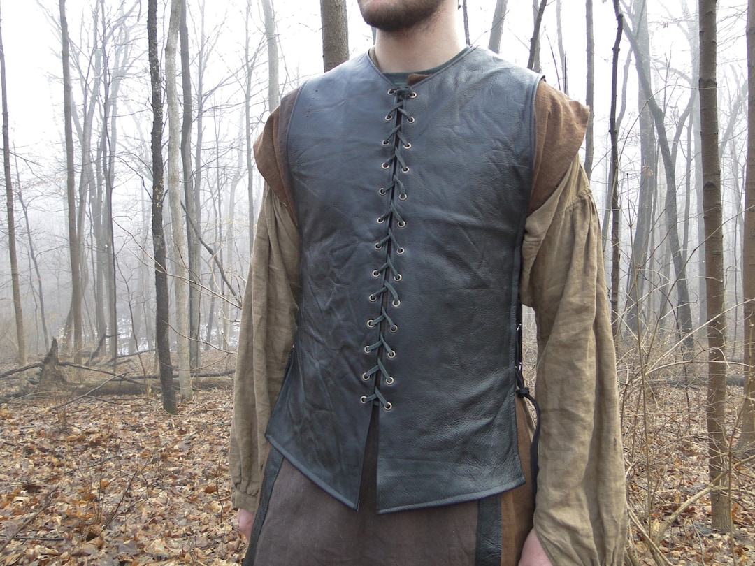 Custom Medieval Leather Tunic / Shirt, Ranger Style - Men's Choose Your ...