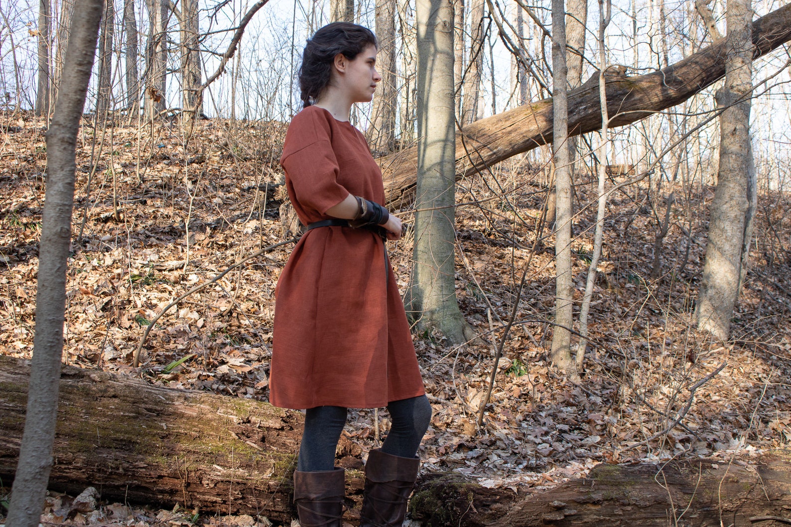 Women's Medieval Tunic Dress, Short Sleeve /P/ (LB) - Etsy