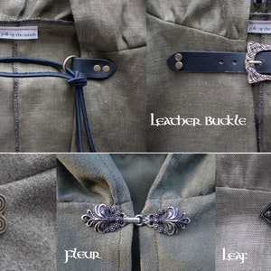 Medieval Hooded Cloak, Ranger, Linen Choose Your Color - /P/ (LB) - Etsy