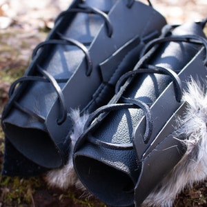 Medieval Viking Bracers, Leather Armor /F/ (AB) - Etsy