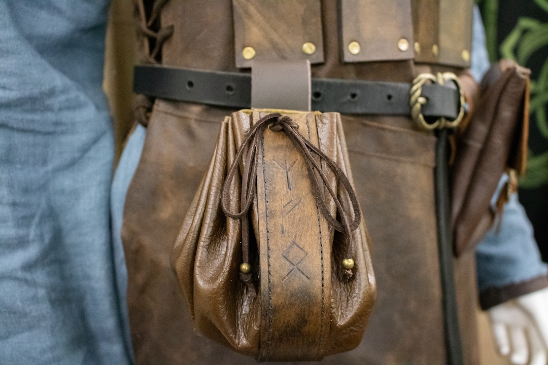 Rune Belt Bag, Viking Pouch - Customizable Choose Your Rune Inscription ...