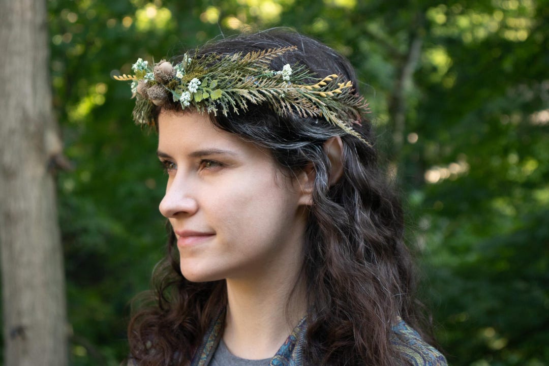 Acorn Autumn Crown, Elven Circlet, Woodland Fairy, Hair Wreath /F/ (LB ...