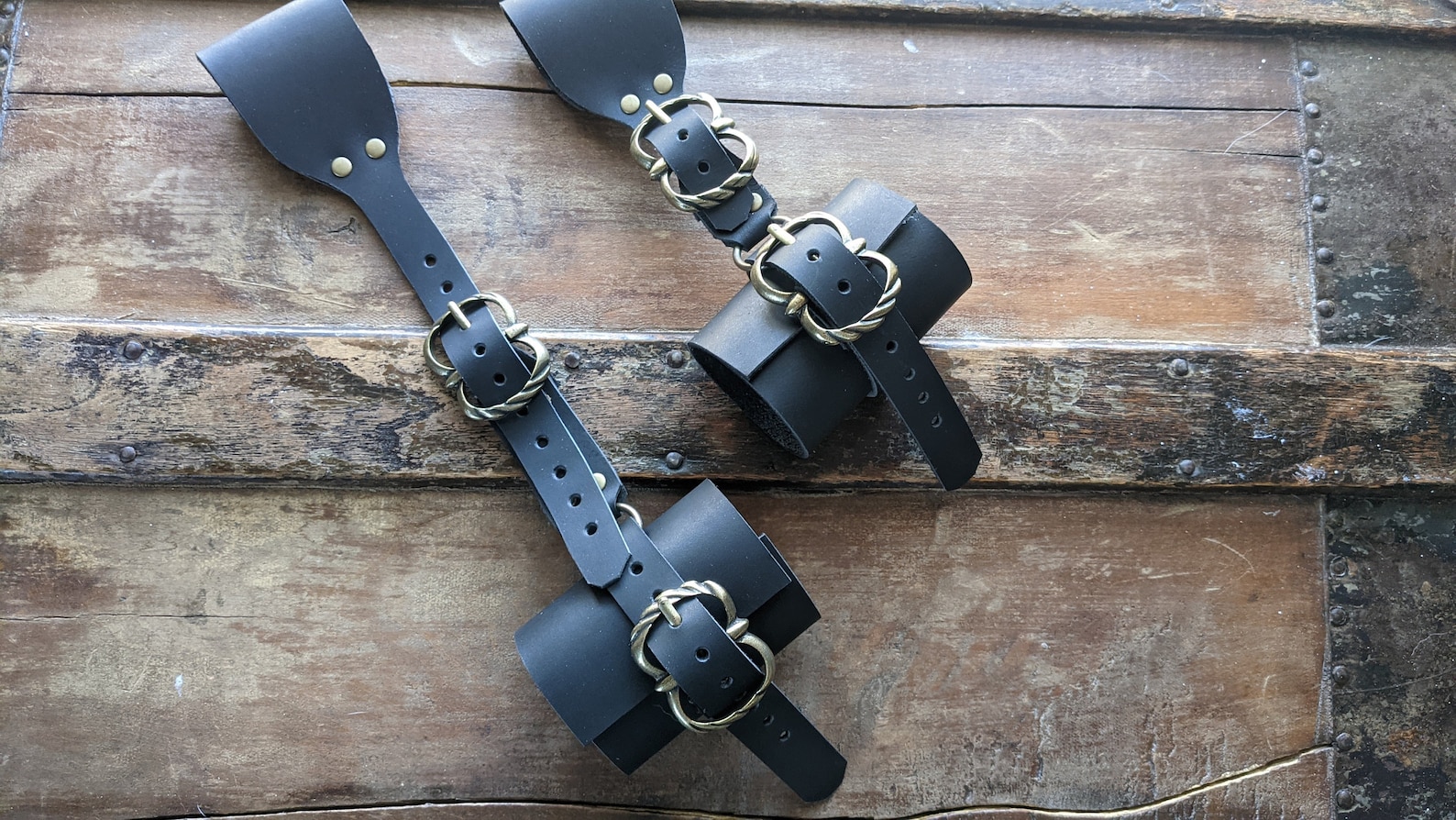 Leather Sword Holder Hanger Frog Strap Set Medieval - Etsy