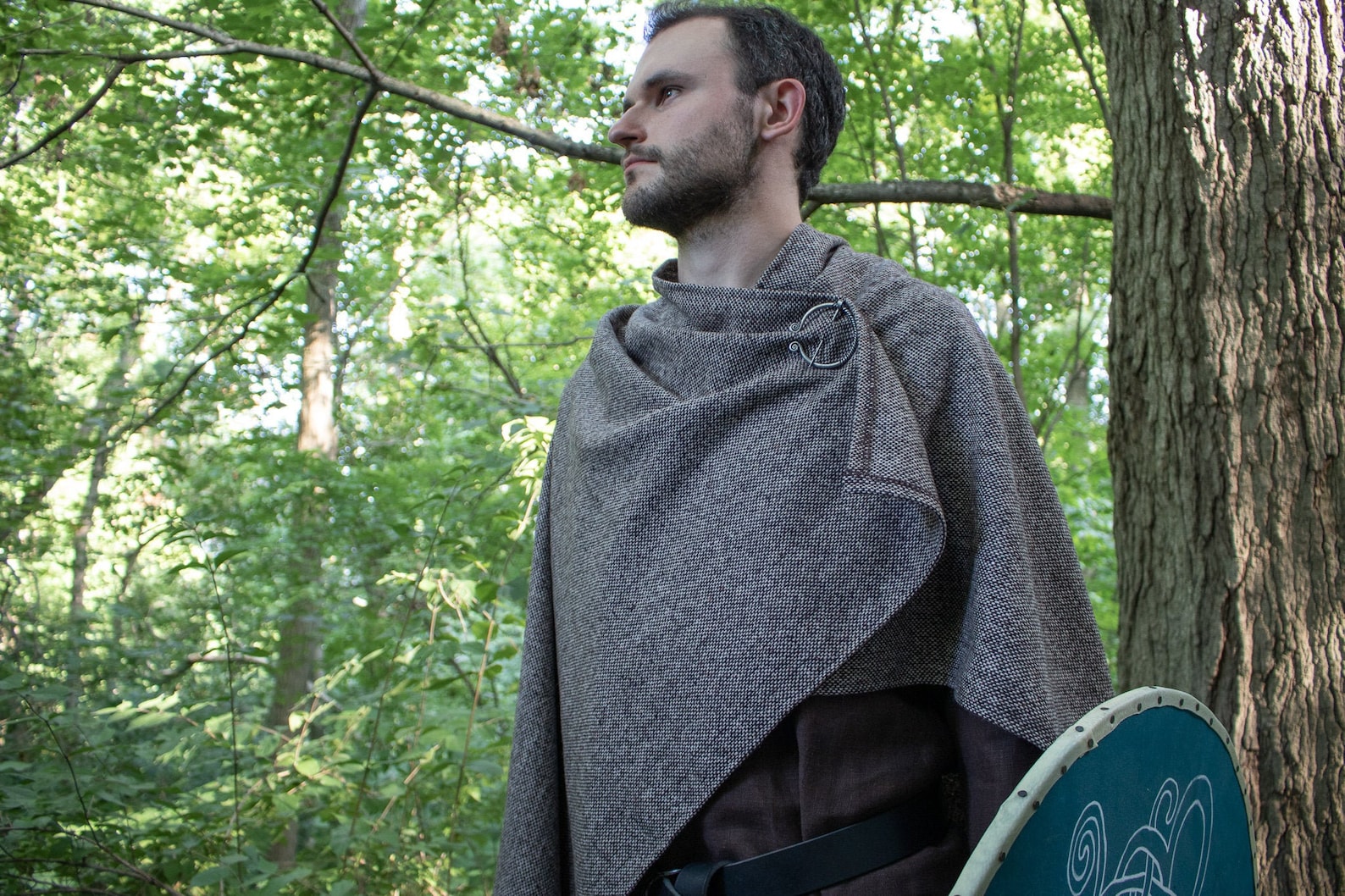 Viking Cloak Cape W/ Brass Penannular Brooch Wool Choose Your - Etsy