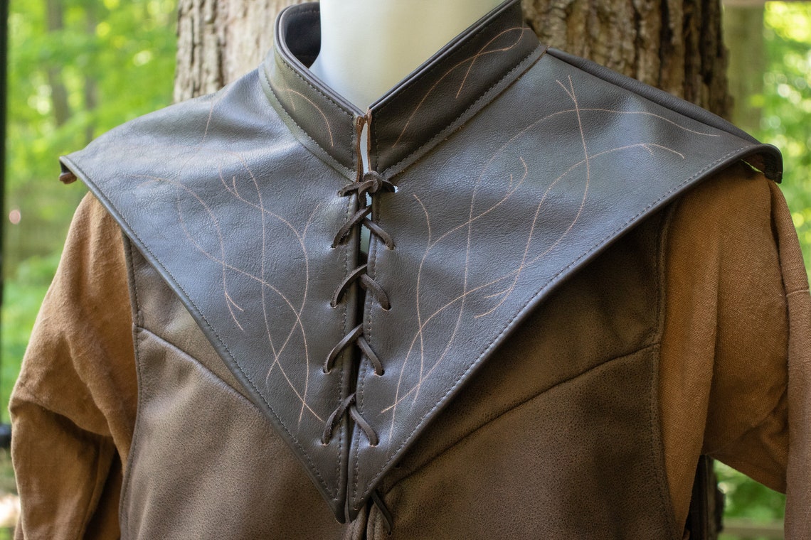 Elven Leather Collar Medieval Fantasy Clothing /P/ AB - Etsy