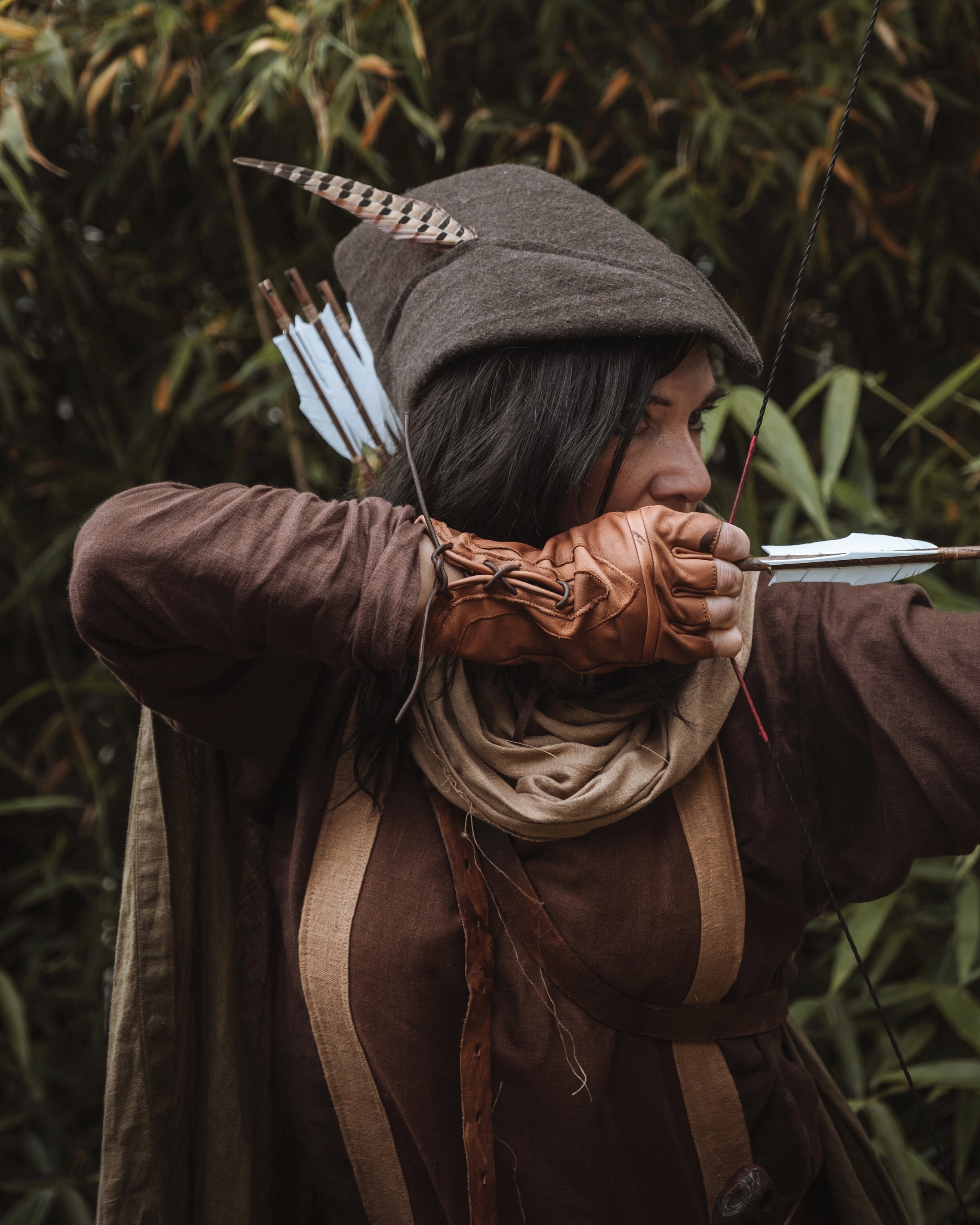 Medieval Robin Hood Hat Woodsman Wool Choose Your Color - Etsy