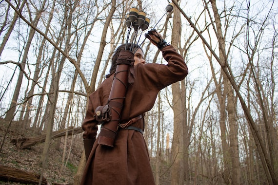 LARP Quiver Archery Leather Quiver Medieval Viking Style 3 | Etsy