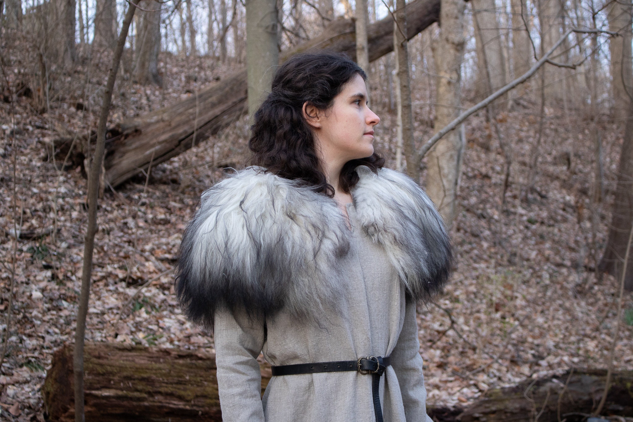 Viking Linen Dress, Serk, Medieval, Long Sleeve /P/ (LB) - Etsy