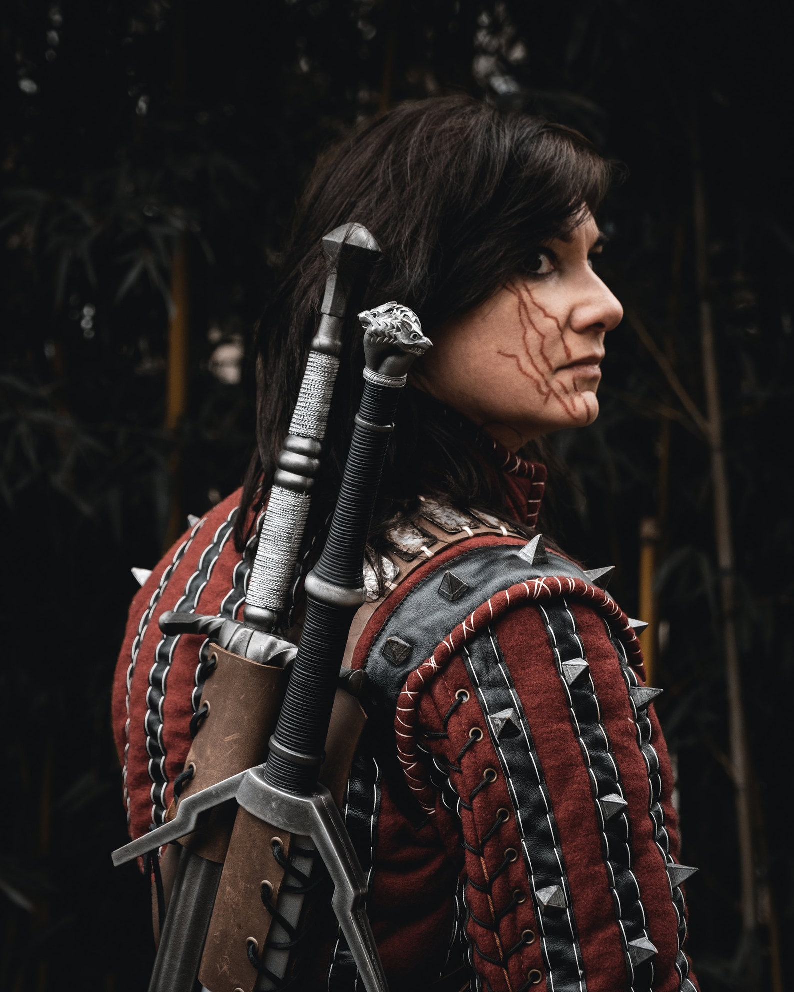 Back Double Sword Strap Leather Harness Scabbard Medieval - Etsy