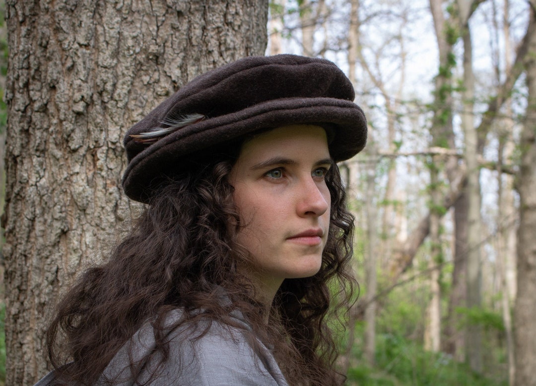 Medieval Wool Hat, Renaissance Cap - Choose Your Fabric & Color - /F ...