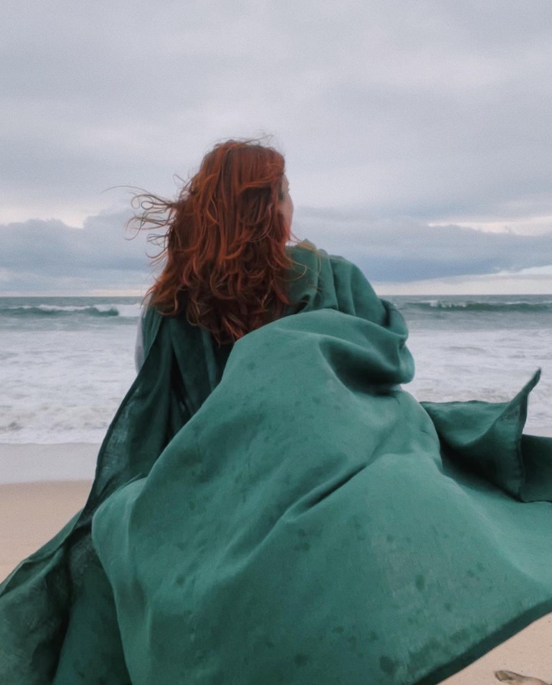 Medieval Hooded Cloak Ranger Linen Choose Your Color /P/ - Etsy