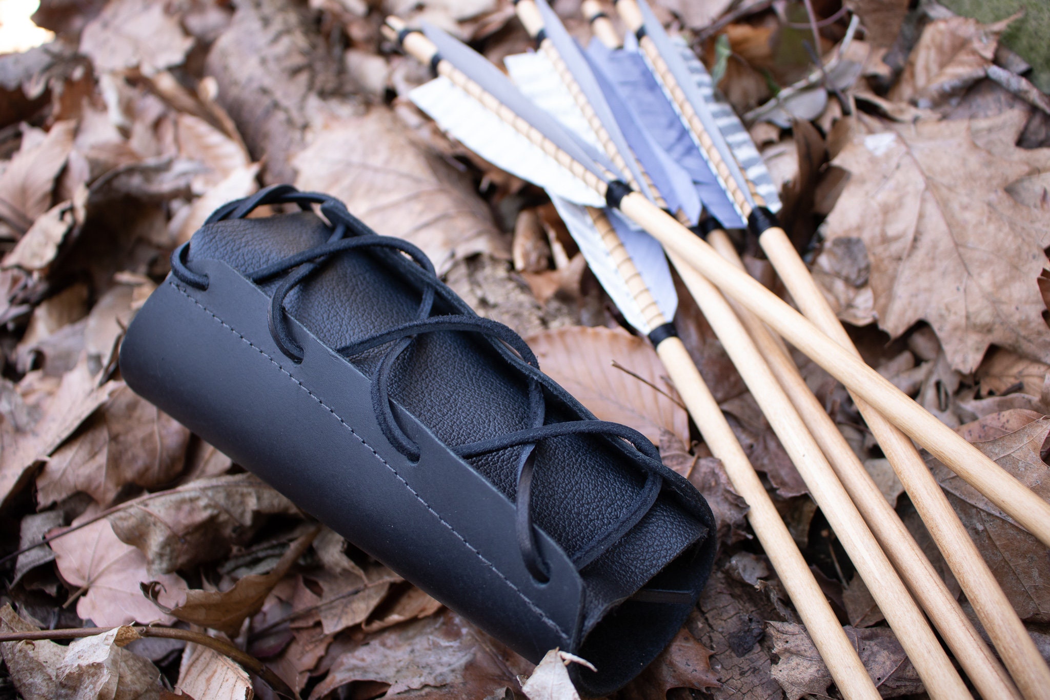 Medieval Bracer Archery Arm Guard Black or Brown /F/ AB - Etsy