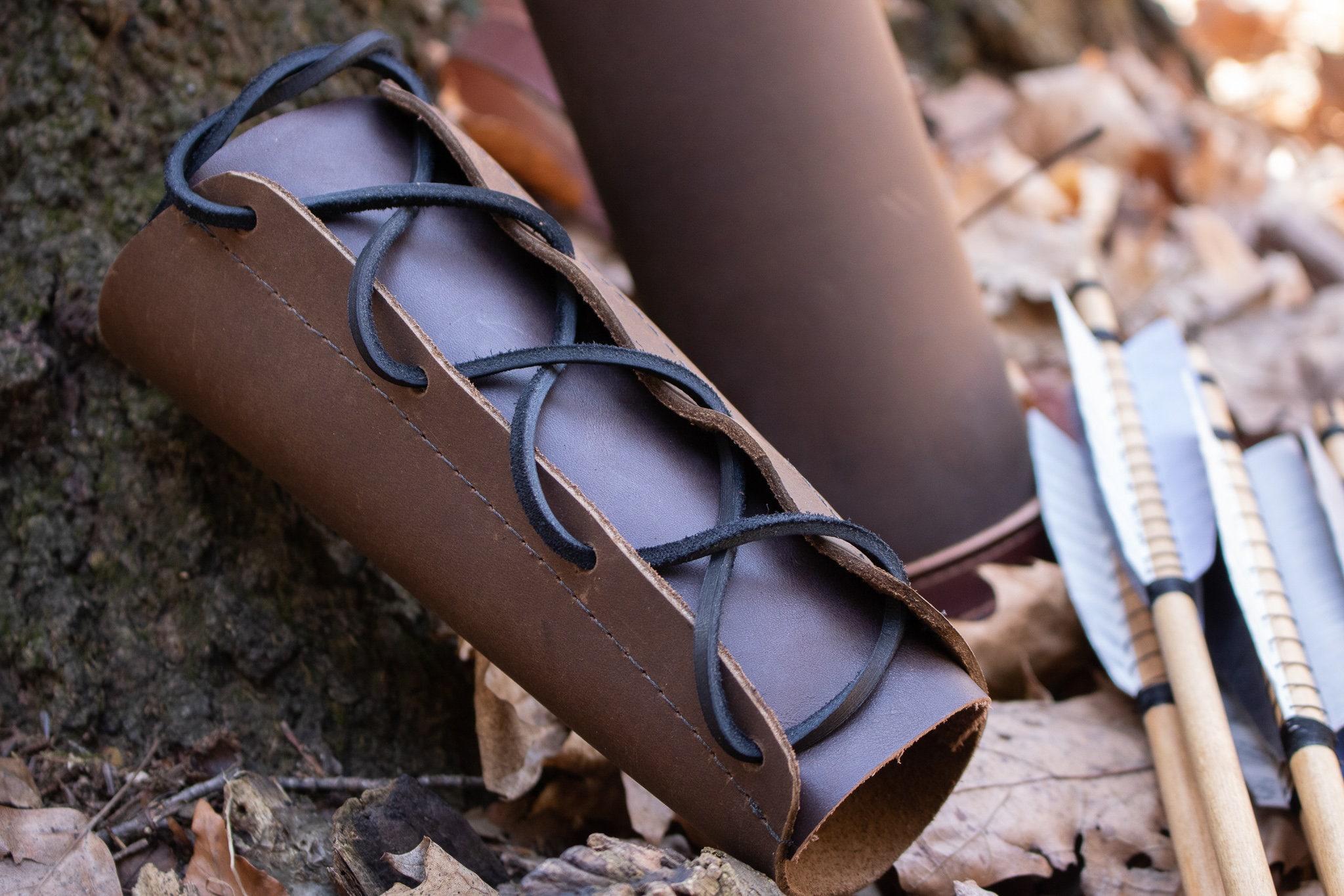 Medieval Bracer, Archery Arm Guard - Black or Brown /F/ (AB) - Etsy
