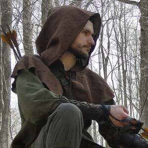 Ranger Hood, Robin Hood, Medieval Archer, Rustic Weathered /F/ (LB) - Etsy