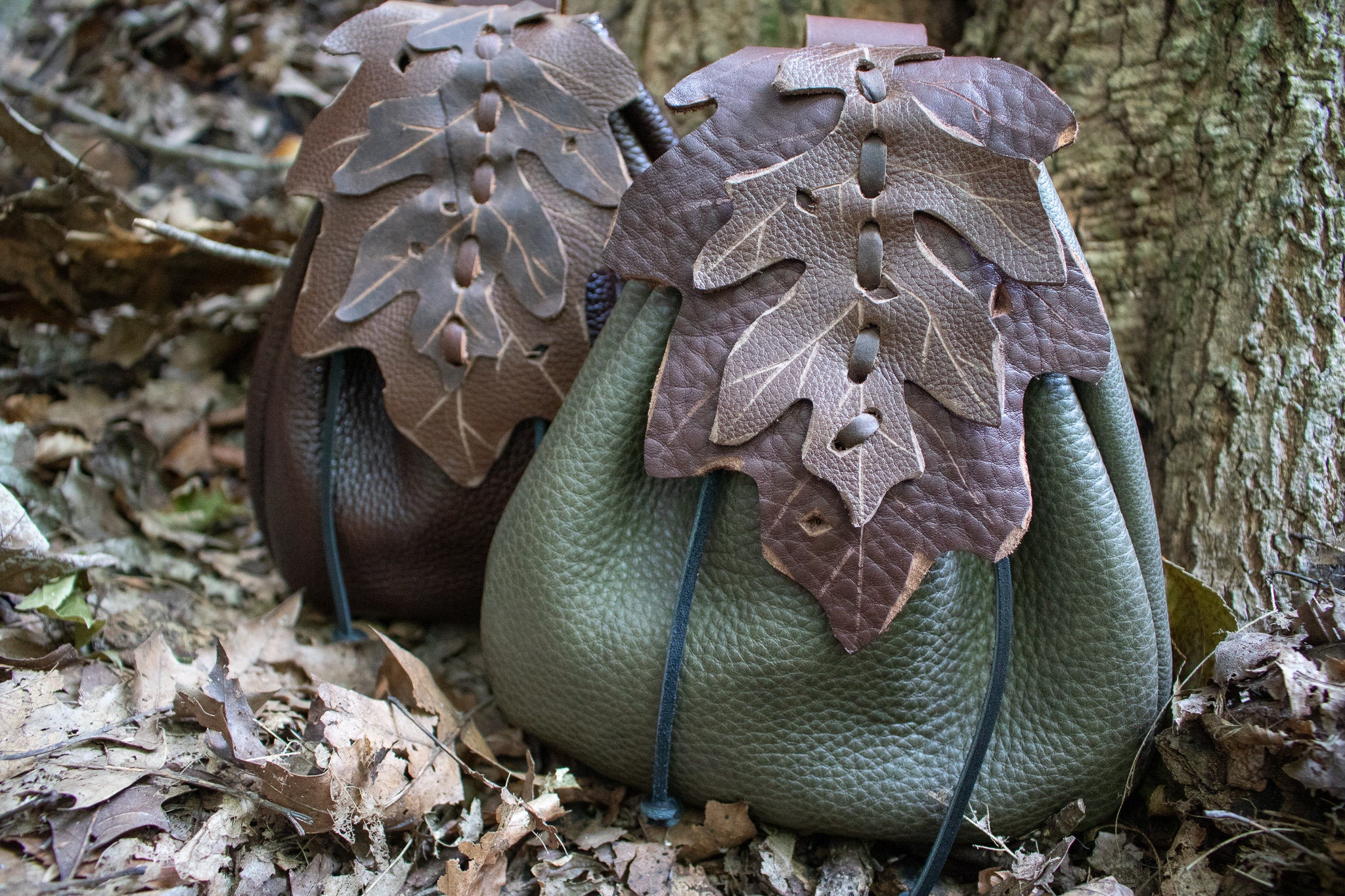 Elven Leaf Belt Bag Leather Pouch Fantasy Style Woodland - Etsy UK