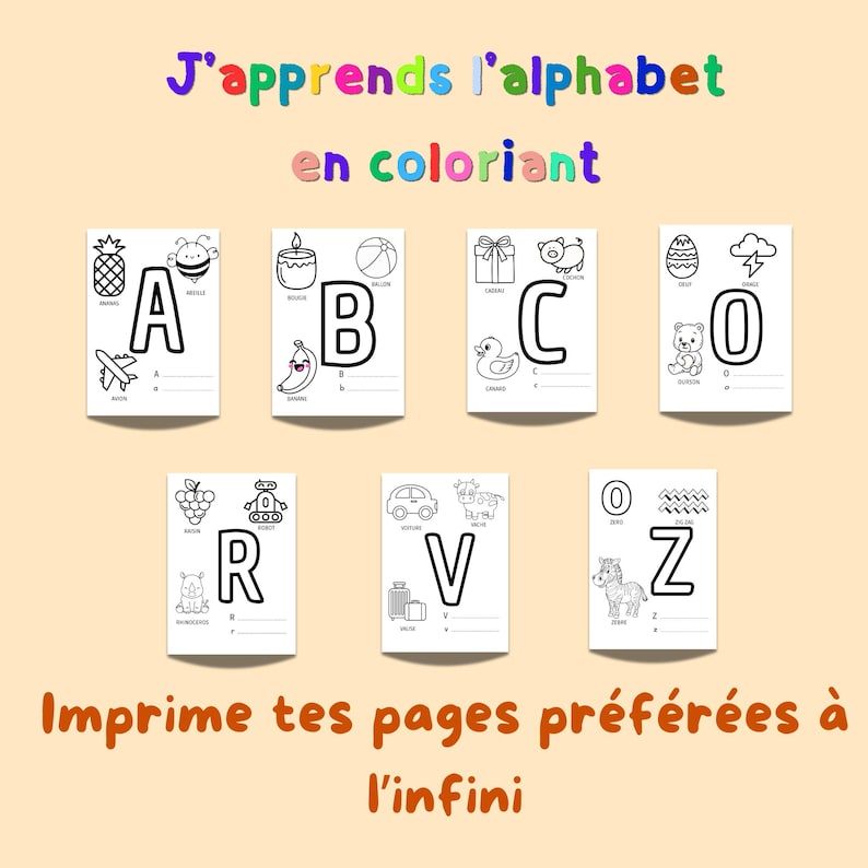 Alphabet Coloring and Tracing Book, 26 Pages A-Z, Learning the Alphabet ...