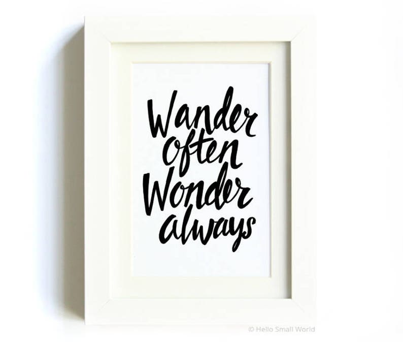 Wander Often Wonder Always® Wall Art | Etsy