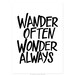 Wander Often Wonder Always® Print by Hello Small World 5x7 - Etsy