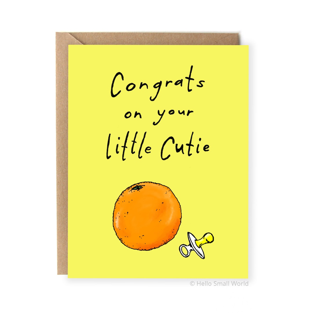 Funny New Baby Card, Cute Congratulations Baby Cards, Gender Neutral ...