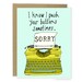 Funny Sorry Card - Sorry Push Buttons, Funny Apology Card, Cute Sorry ...