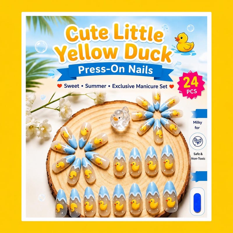Duck Medium Nails - Etsy
