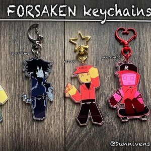 ROBLOX FORSAKEN Survivor Clear Acrylic Keychains - Etsy