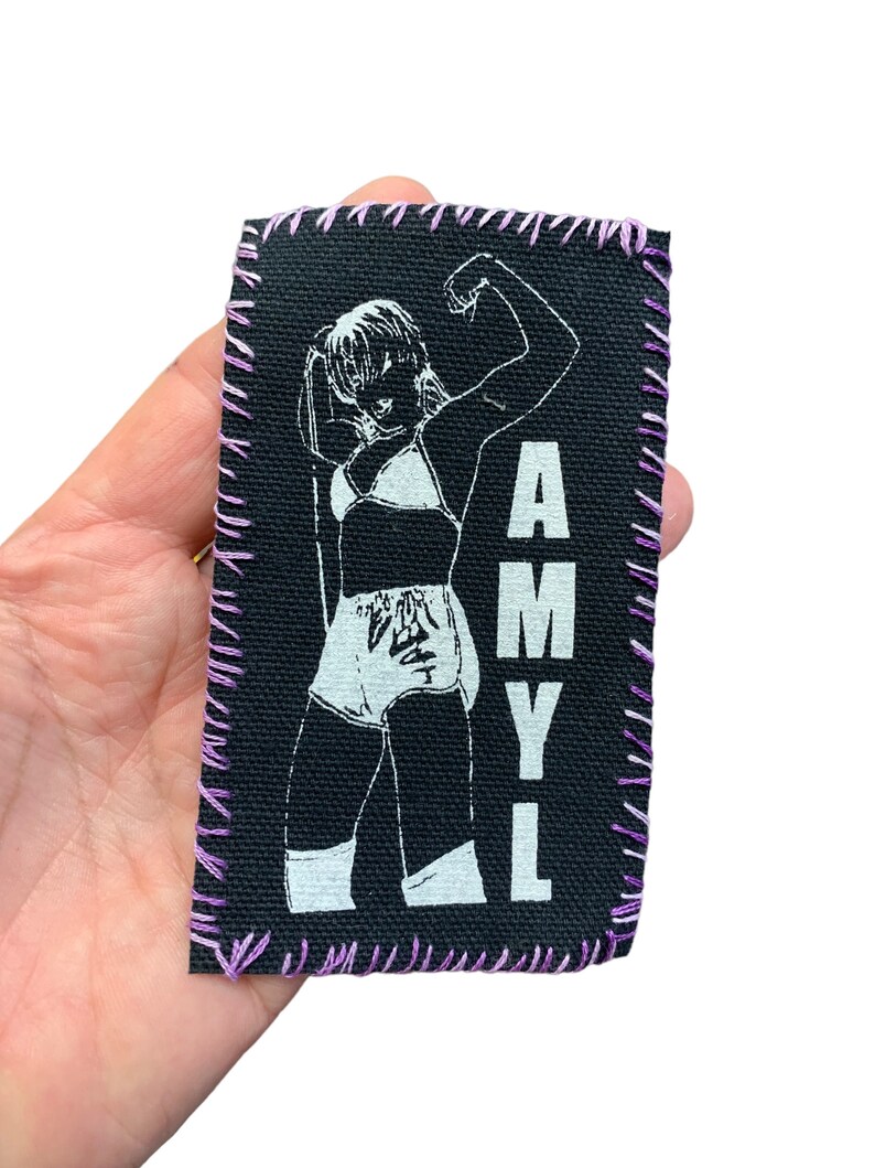 Amyl and the Sniffers Fan Art Handmade Canvas Patch Iron on Customized ...