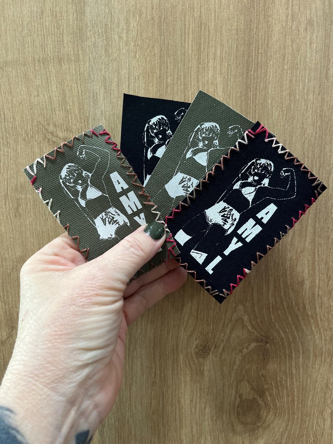 Amyl and the Sniffers Fan Art Handmade Canvas Patch Iron on Customized ...
