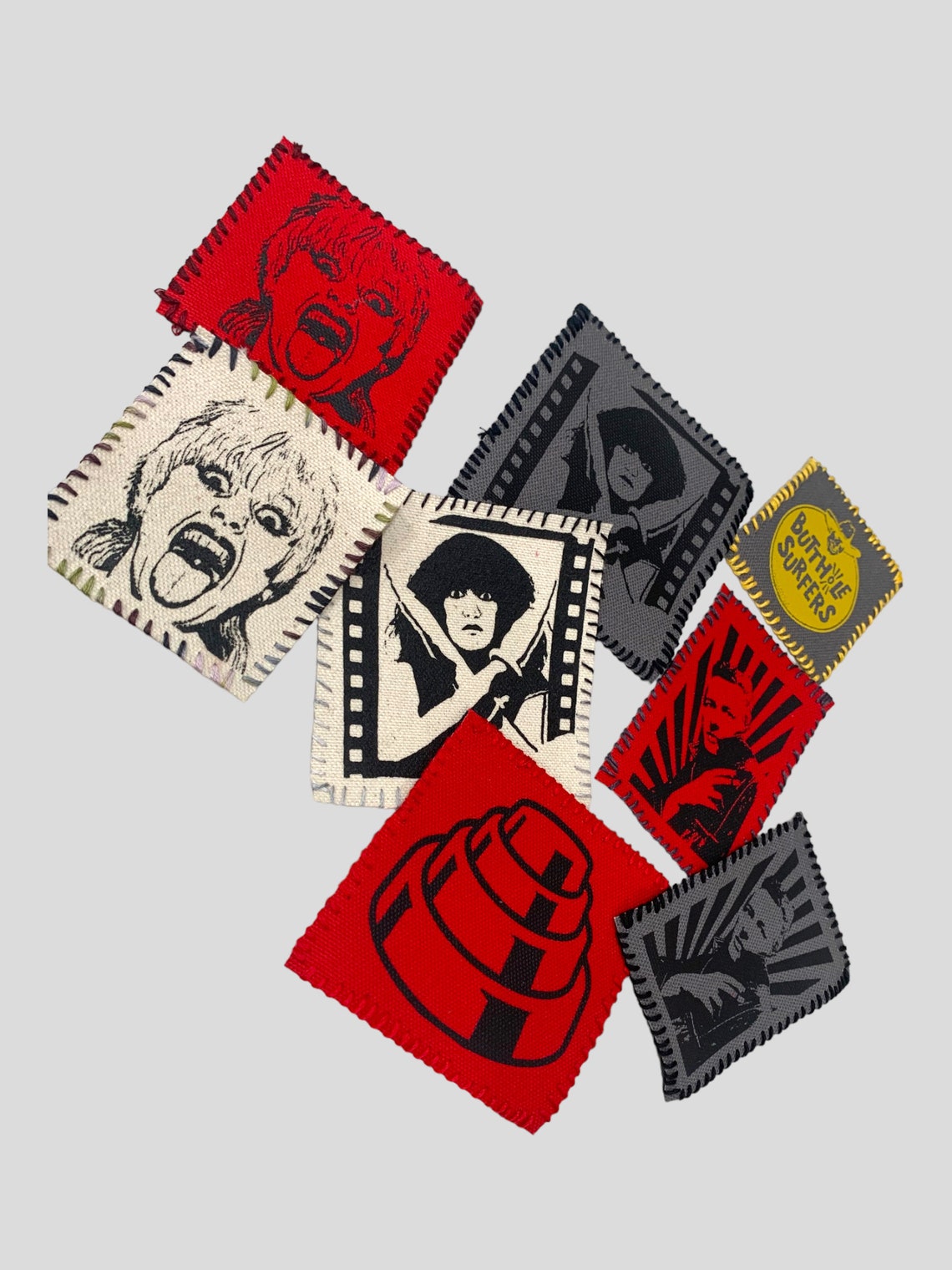 DEVO Energy Dome New Wave Fan Art Handmade Canvas Patch Iron on ...
