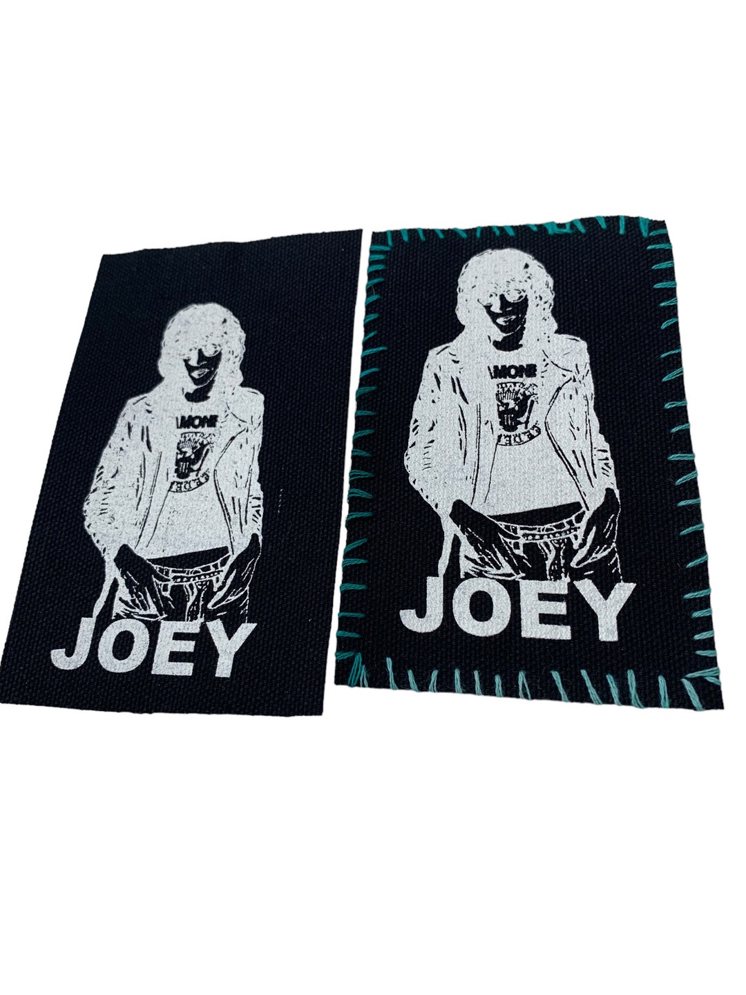 Joey Ramone Patch - Handmade Punk Rock Canvas Patch - Etsy