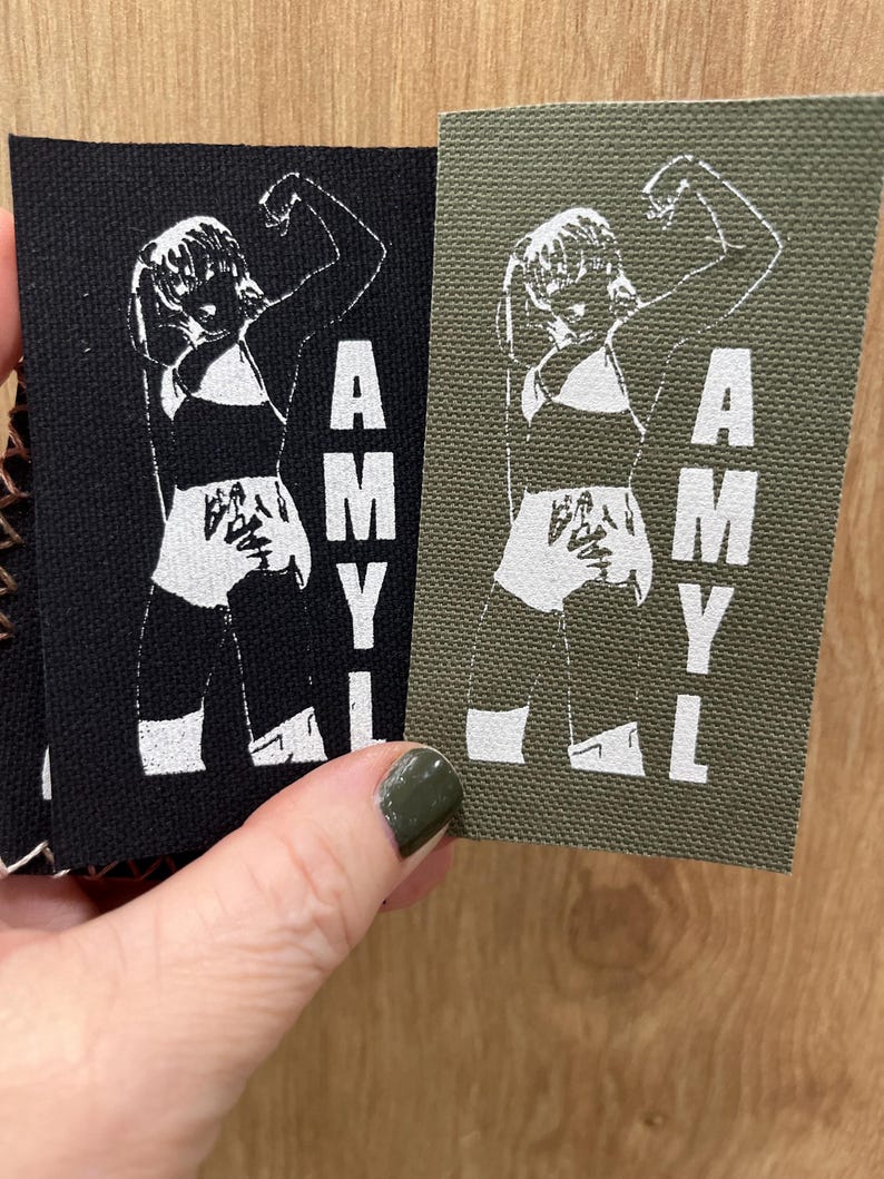 Amyl and the Sniffers Fan Art Handmade Canvas Patch Iron on Customized ...