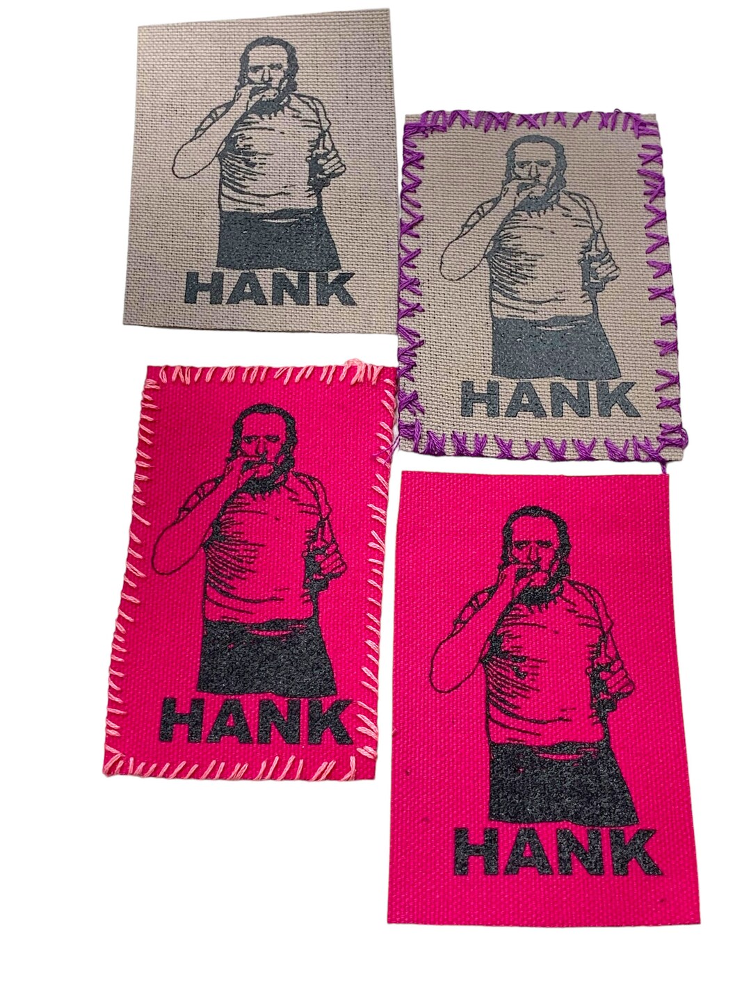 Bukowski Hank Charles Fan Art Handmade Canvas Iron on Patch Customized ...