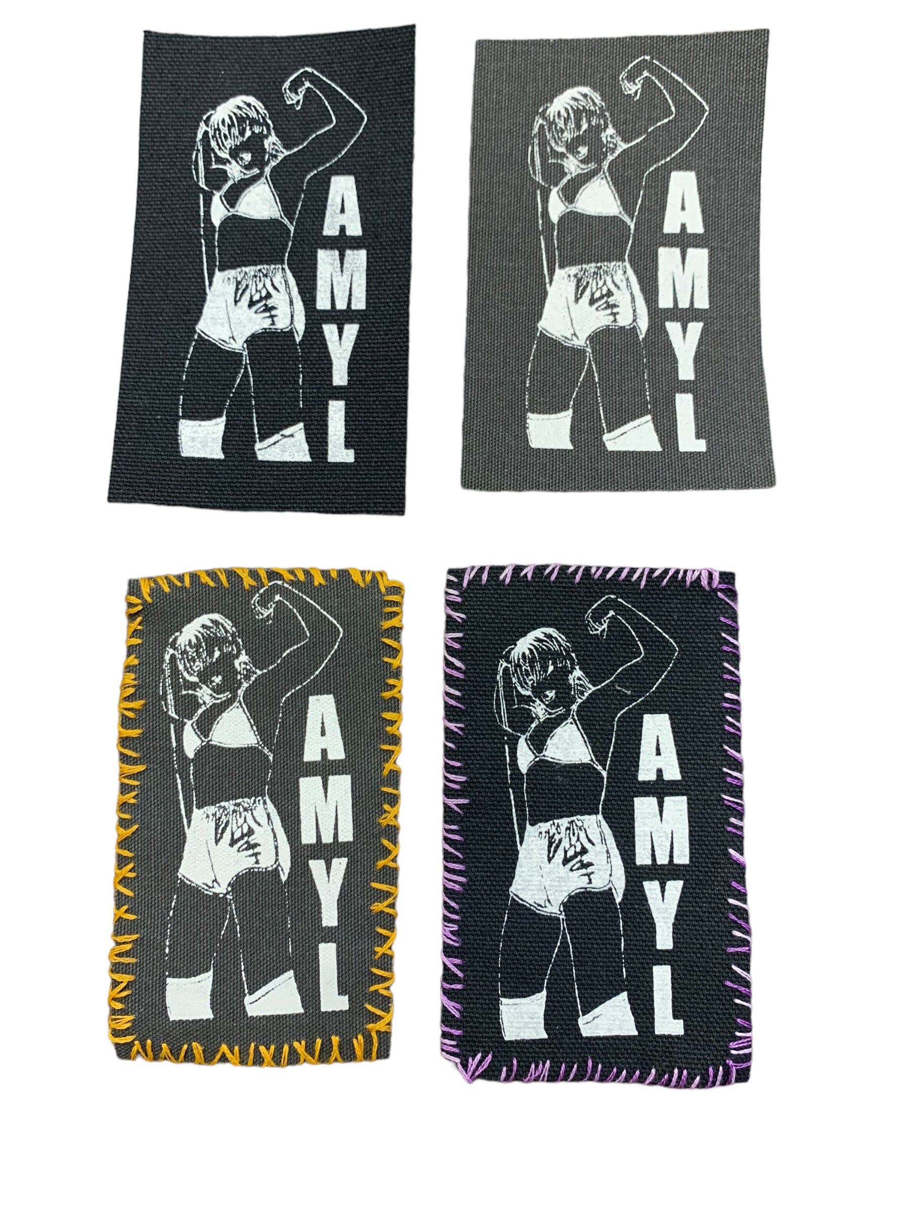 Amyl and the Sniffers Fan Art Handmade Canvas Patch Iron on Customized ...
