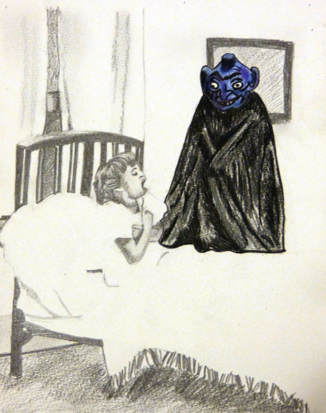 Bogeyman/ Pencil Drawing/ Drawing/ Handmade/ Sinister/ Menacing ...