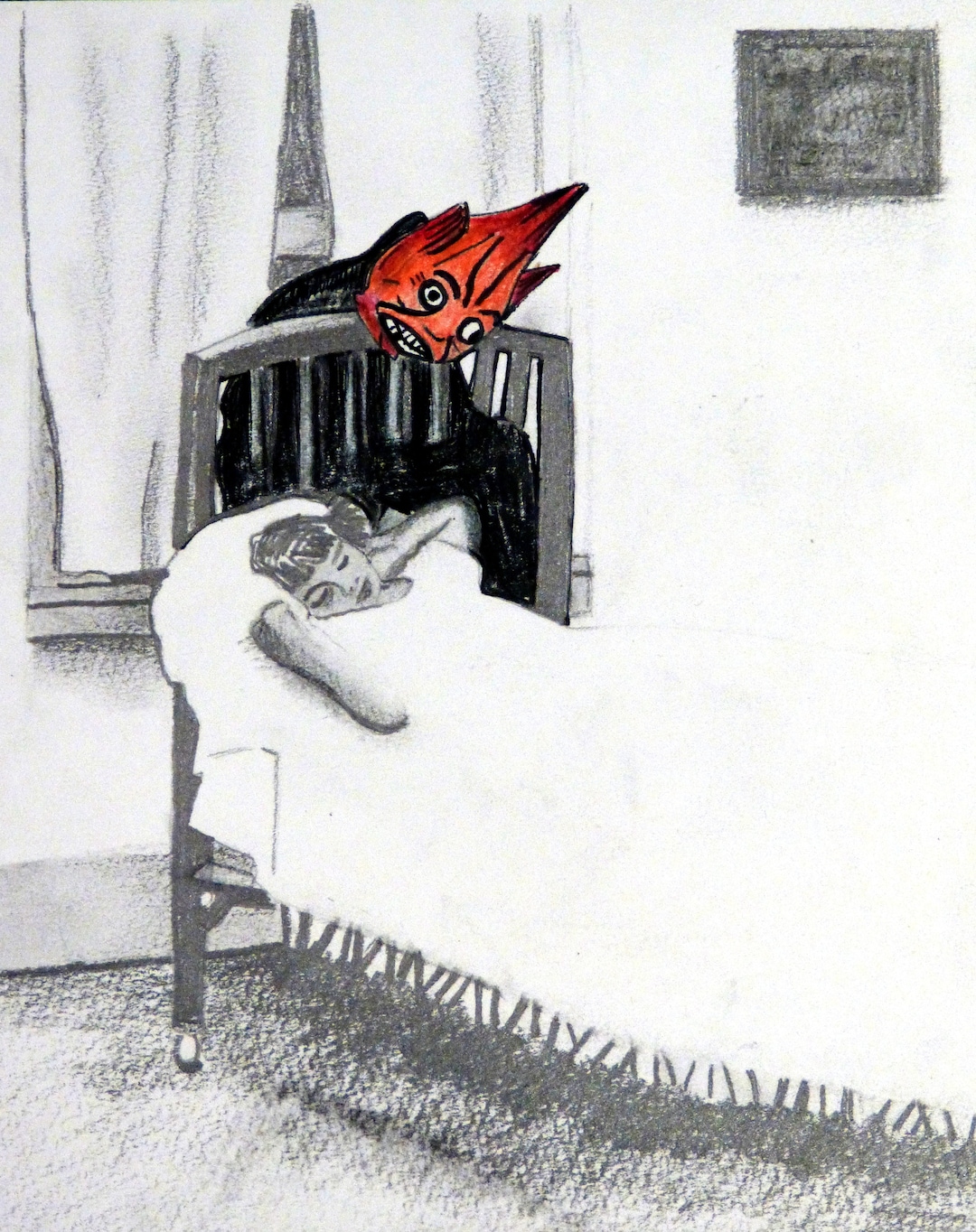 Bogeyman/ Pencil Drawing/ Handmade/ Sinister/ Menacing/ Drawing ...