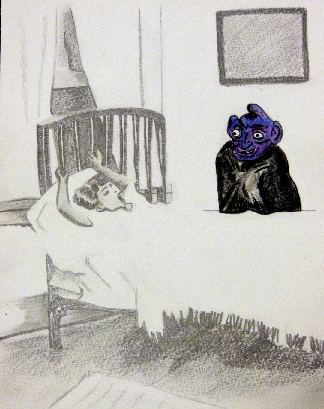 Bogeyman/ Pencil Drawing/ Handmade/ Drawing/ Sinister/ Menacing/pencil ...