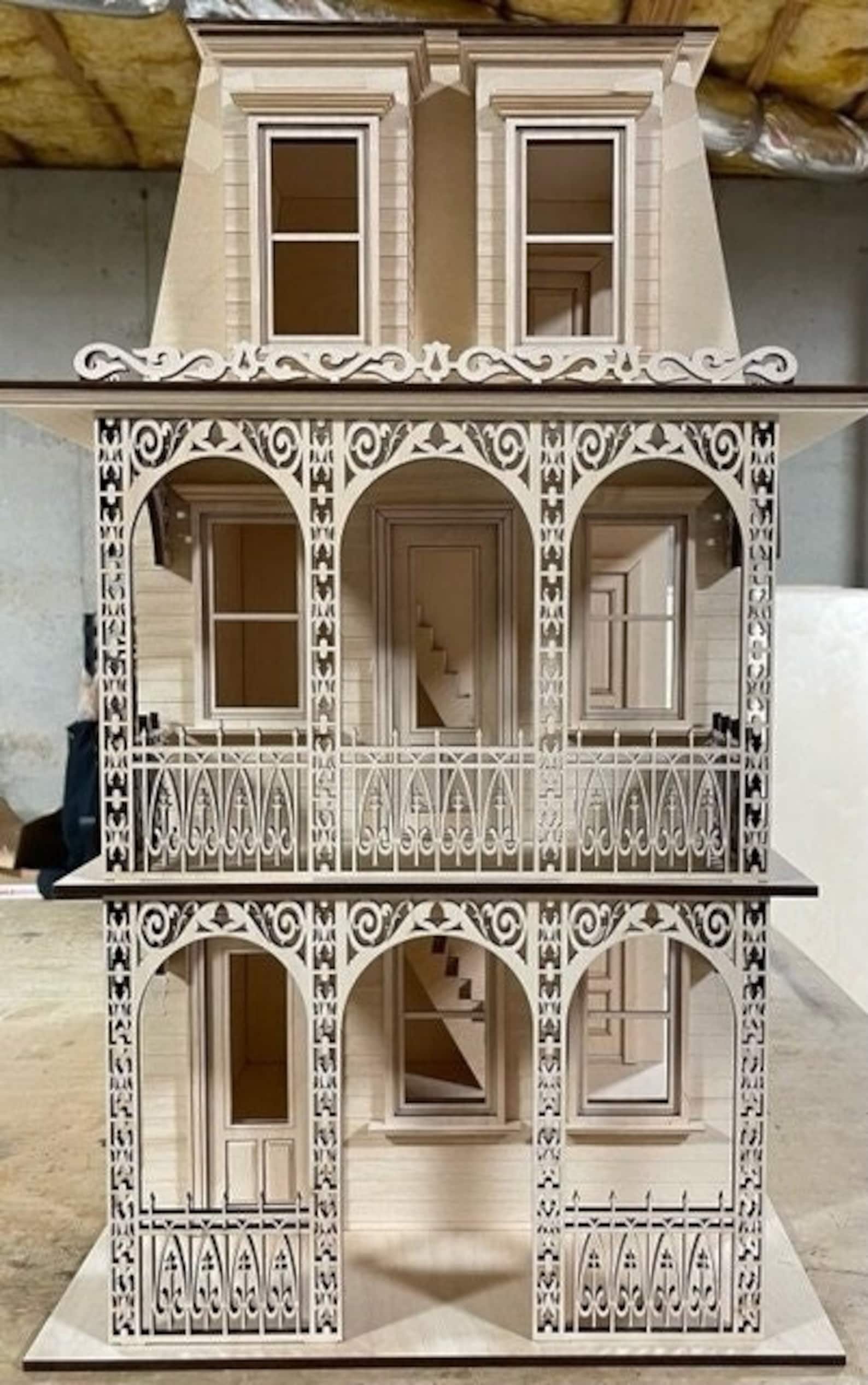 1:12 Scale Wooden Dollhouse KIT the French Quarter Scale One - Etsy