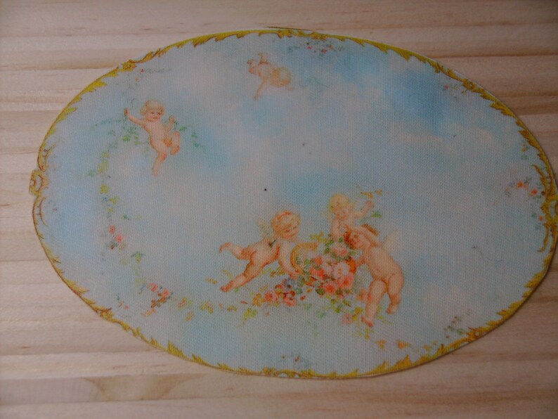 Dollhouse Miniature Romantic Shabby Chic Cherubs Rug 1:12 - Etsy